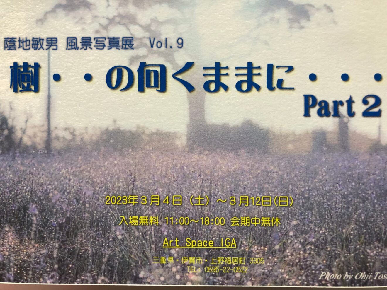 蔭地敏男写真展ー樹の向くままにpartⅡ－ | 奈良の地域密着型・総合情報サイト Narakko!（奈良っこ）